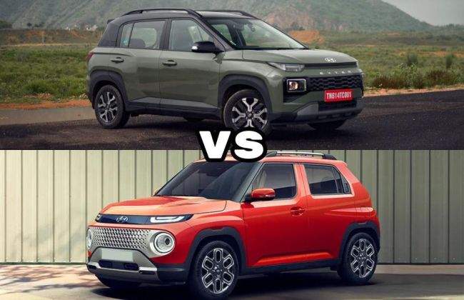 Hyundai Exter vs Hyundai Casper: Micro SUVs Compared | CarDekho.com