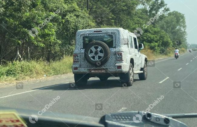 Mahindra Thar 5-door Spied Again, Rear Profile Seen In Detail ...