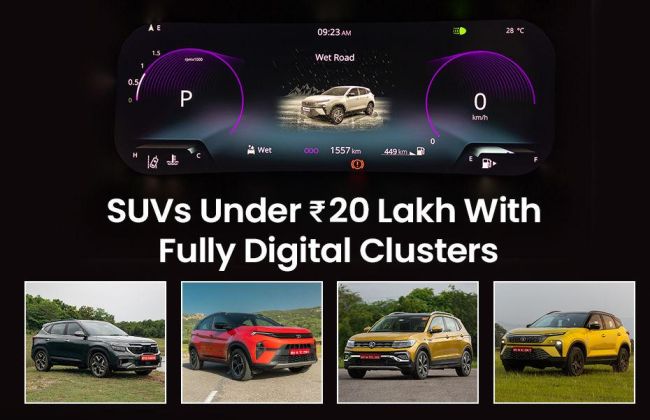 These 5 SUVs Under Rs 20 Lakh Get A Fully Digital Driver’s Display ...