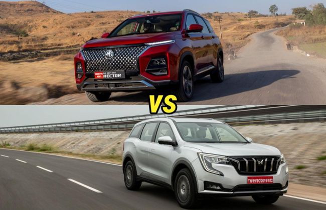 MG Hector Style vs Mahindra XUV700 MX 5-seater: Specifications Compared ...