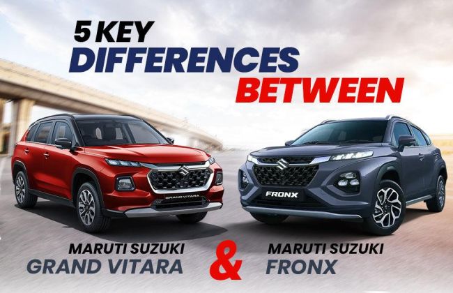Maruti Fronx vs Maruti Grand Vitara : Dimensions, Powertrain, Features ...