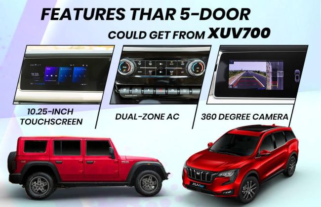 7 Features Mahindra Thar 5-door Could Borrow From Mahindra XUV700: Bigger Touchscreen, Digital ...