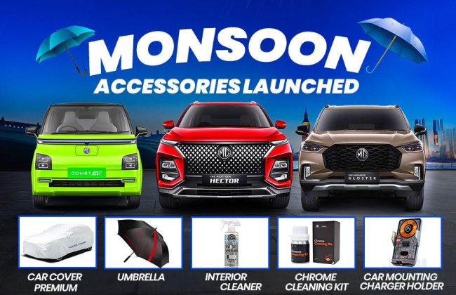 MG India Launches Its Monsoon Accessories Range, Including Model ...