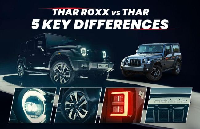 2024 Mahindra Thar Roxx (Thar 5-door) vs Mahindra Thar 3-door: 5 Key ...