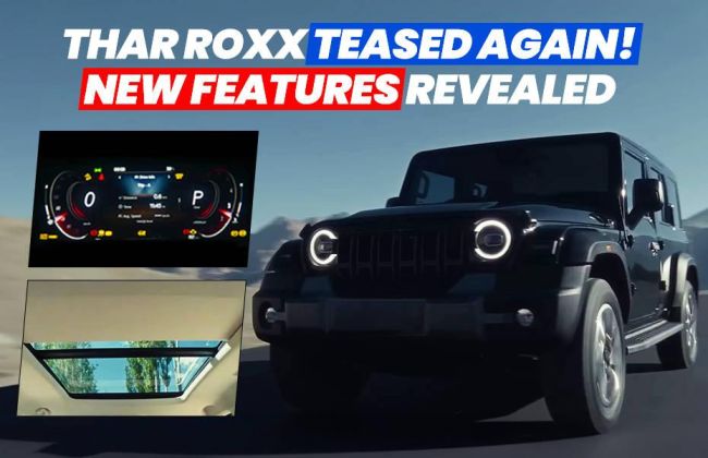 Mahindra Thar Roxx Interior Teased For The First Time Ahead Of Launch ...