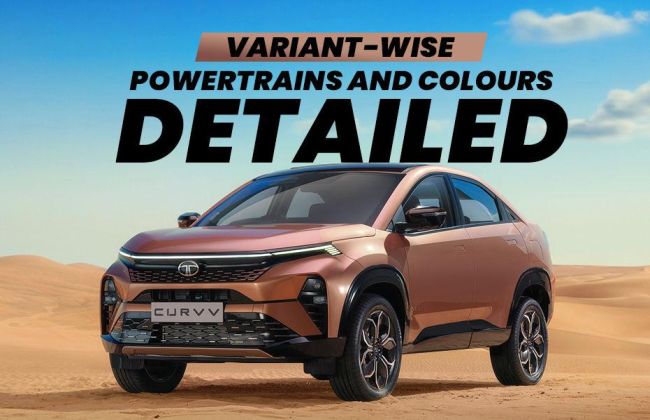 Tata Curvv Variant Wise Powertrains And Colour Options Detailed