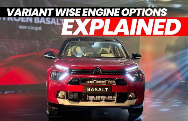 Citroen Basalt Variant-wise Powertrain Options Explained For You, Plus ...