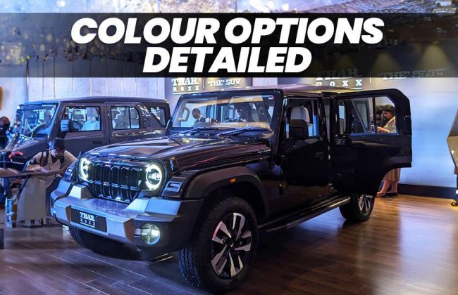 5 Door Mahindra Thar Roxx Variant-wise Colour Options Explained ...