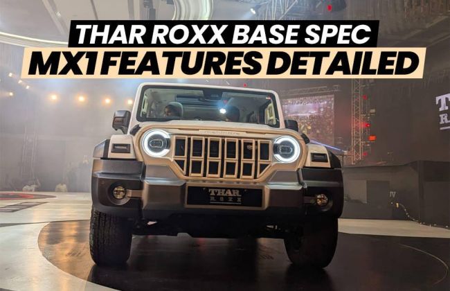 5 Door Mahindra Thar Roxx Base-spec MX1 Variant Features Detailed ...