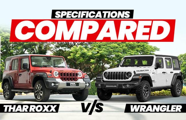 5 Door Mahindra Thar Roxx Vs Jeep Wrangler: Design And Specifications ...