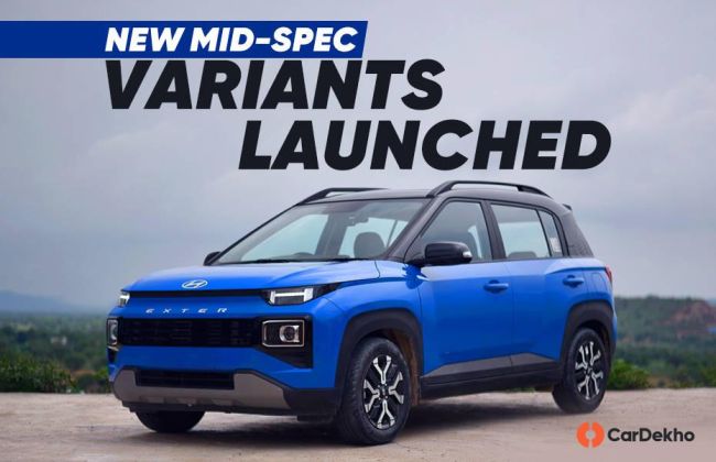 Hyundai Exter S Plus and S(O) Plus Variants Launched With A Sunroof ...