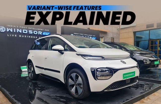 MG Windsor EV Variant-wise Features Explained | CarDekho.com
