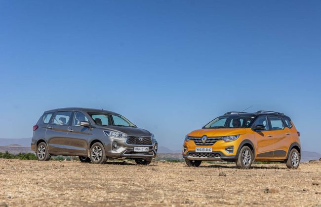 Renault Triber vs Toyota Rumion: Space And Practicality Comparison ...
