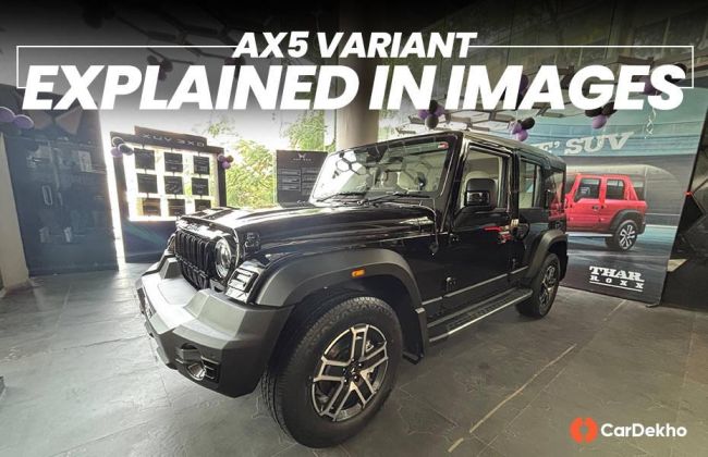 Mahindra Thar Roxx AX5L Variant Explained In 15 Real Life Images ...