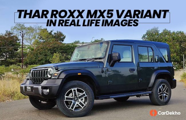 Mahindra Thar Roxx MX5 Variant Explained In 7 Real-life Images ...