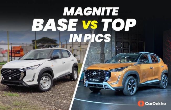 2024 Nissan Magnite Base vs Top Variants Compared In Real-life Images ...