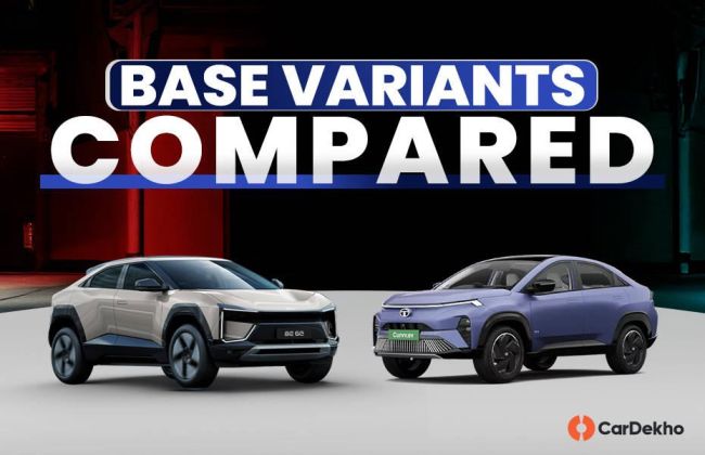Mahindra BE 6e One vs Tata Curvv EV Creative: Base Variant Prices ...