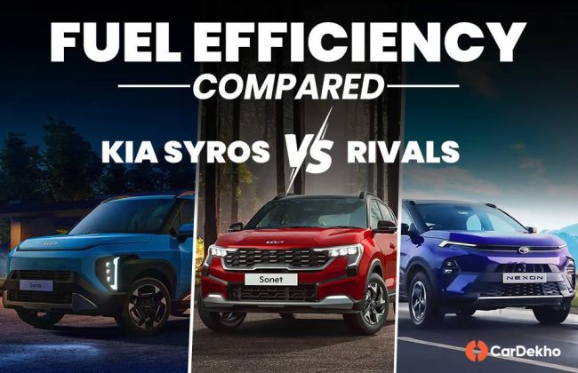 Kia Syros vs Tata Nexon, Mahindra XUV 3XO, Skoda Kylaq, Kia Sonet ...