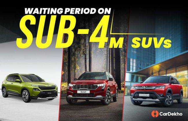 Sub-4m SUVs Waiting Period In February 2025: Tata Nexon, Maruti Brezza, Kia Sonet, Mahindra XUV ...