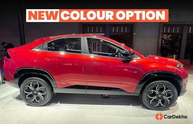 Tata Curvv New Nitro Crimson Red Colour Detailed In Real Life Images ...