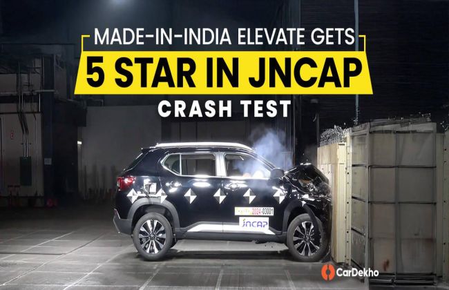 Made-in-India Honda Elevate (WR-V) Gets 5-Star Safety Rating In Japan ...