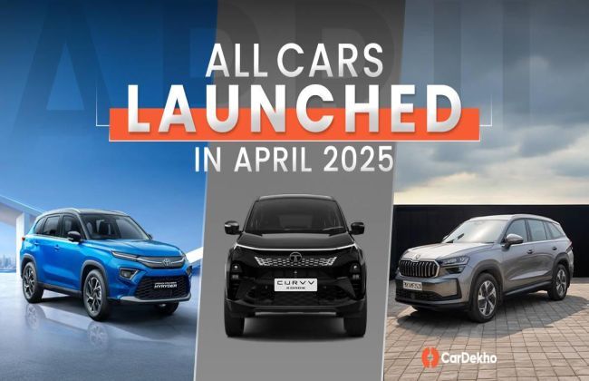 New Cars Launched In April 2025: Tata Curvv Dark Edition, Tata Curvv EV ...