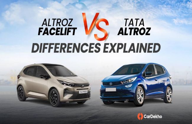 2025 Tata Altroz Facelift vs Old Tata Altroz: Exterior, Interior ...