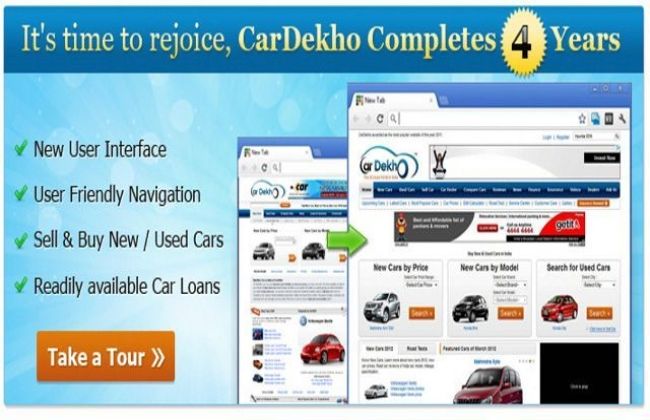 CarDekho.com turns 4, comes out with a facelift | CarDekho.com