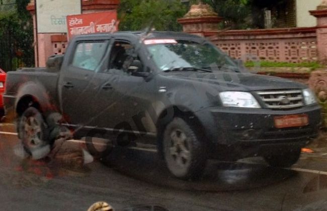 Tata Xenon left hand drive being tested | CarDekho.com