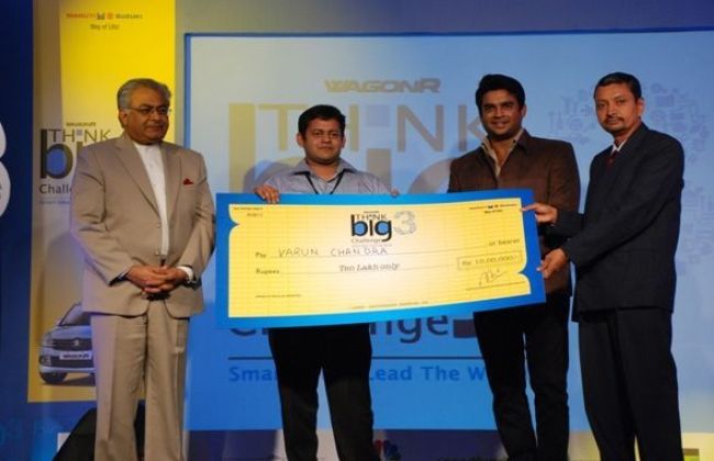 Varun Chandra wins Maruti Suzuki WagonR Think Big Challenge Season 3 ...