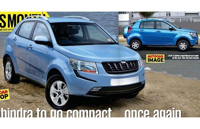 Mahindra's new Compact SUV S 101 Rendered; to Rival EcoSport and Duster ...